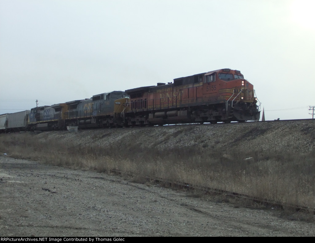 BNSF 5155 leads manifest